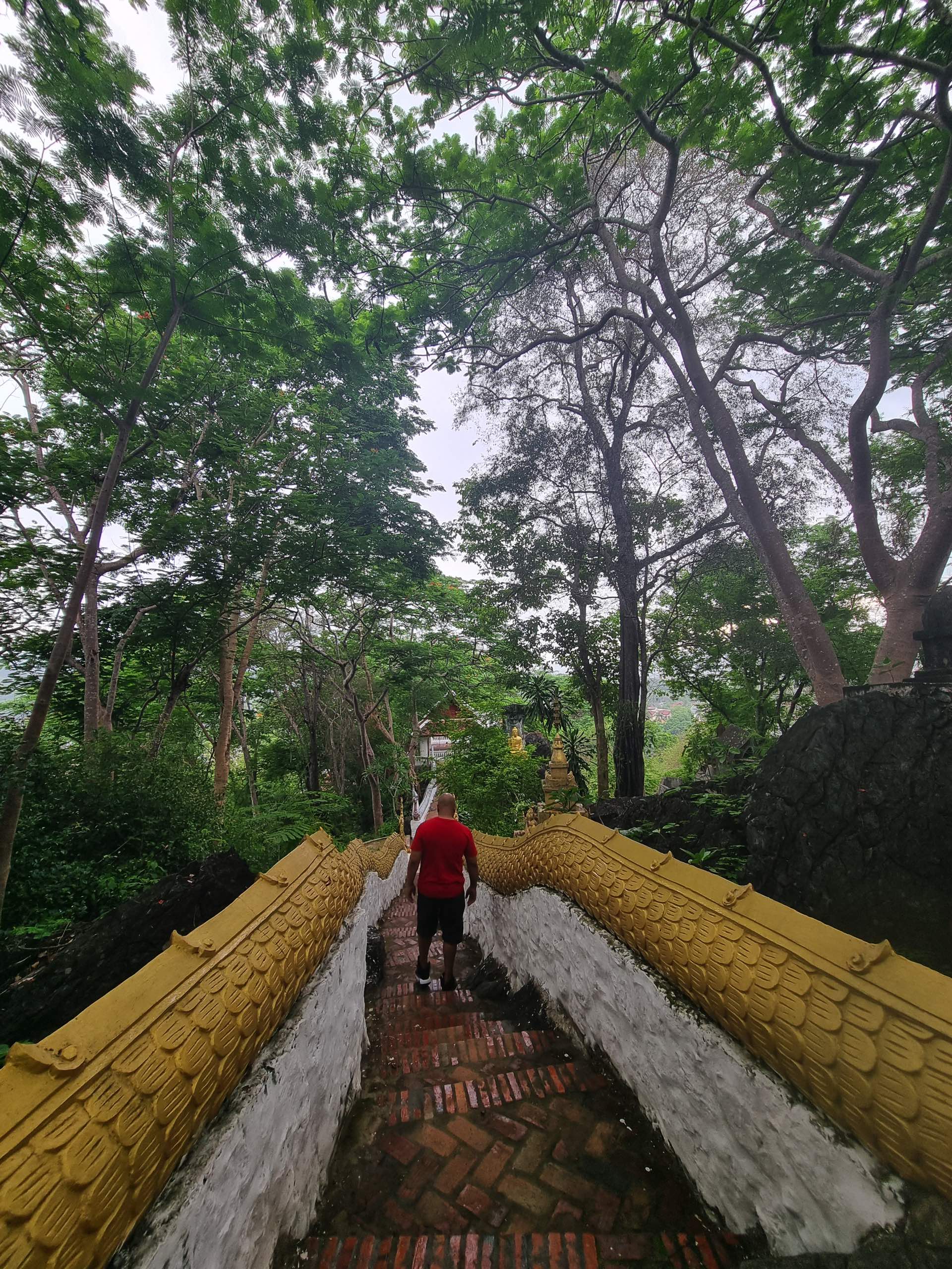 Why You Should Climb Phousi Hill in Luang Prabang Laos | Dbs travels
